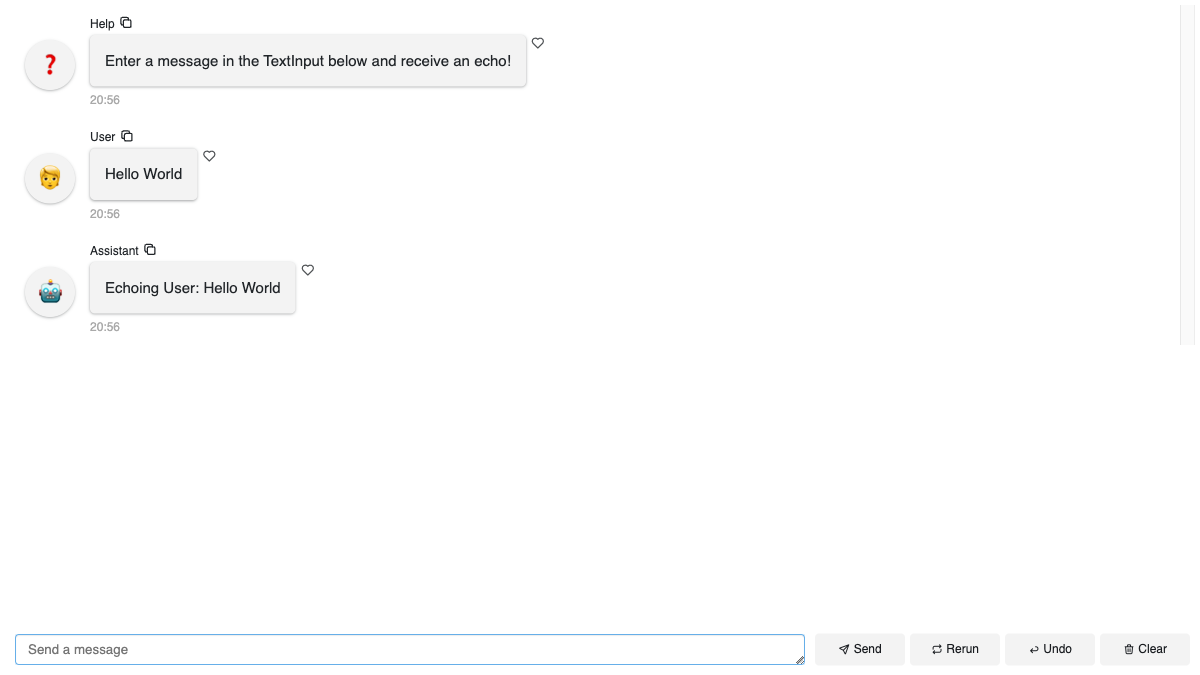 Echo Chat | Panel Chat Examples